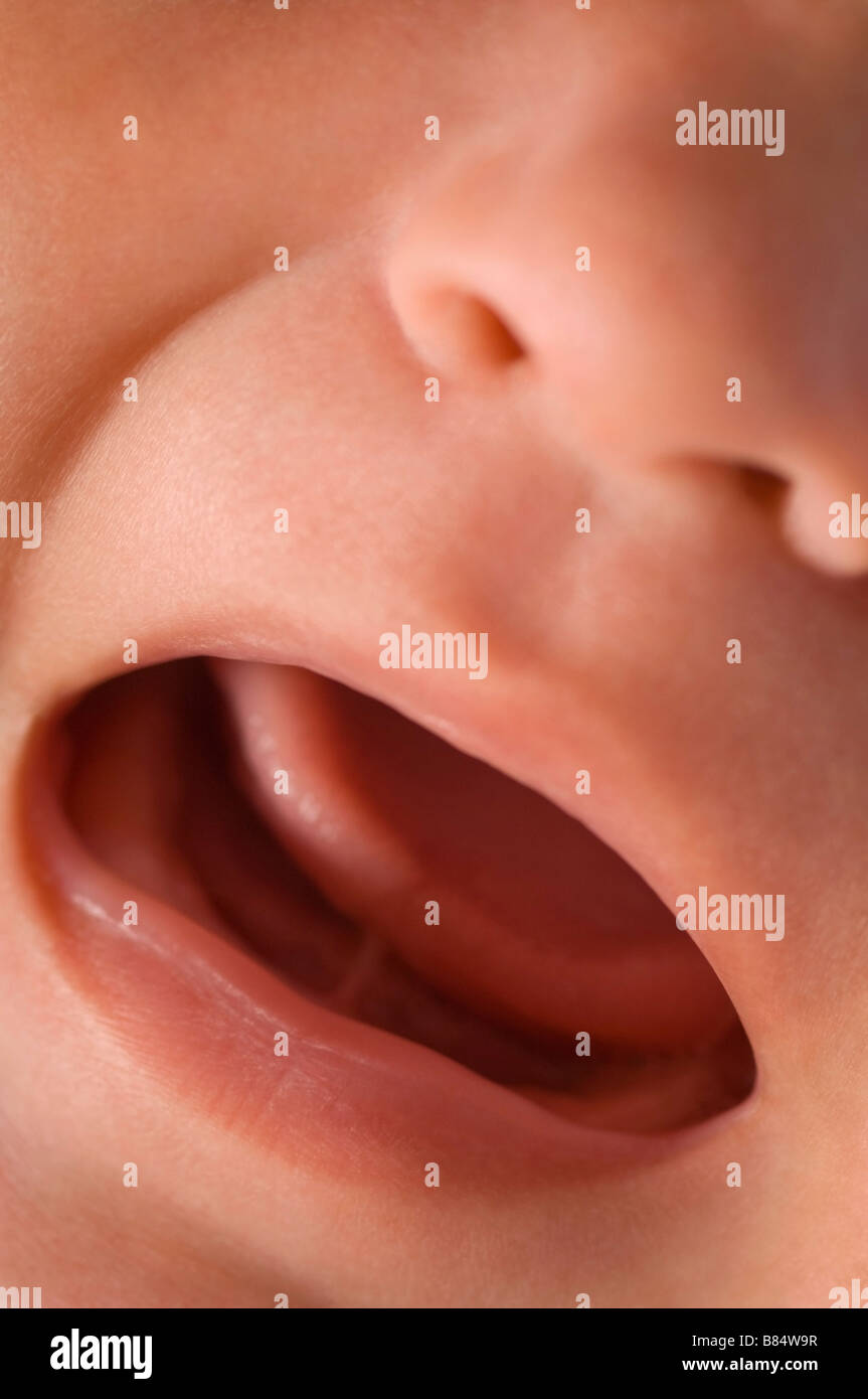 Crying baby face hi-res stock photography and images - Alamy