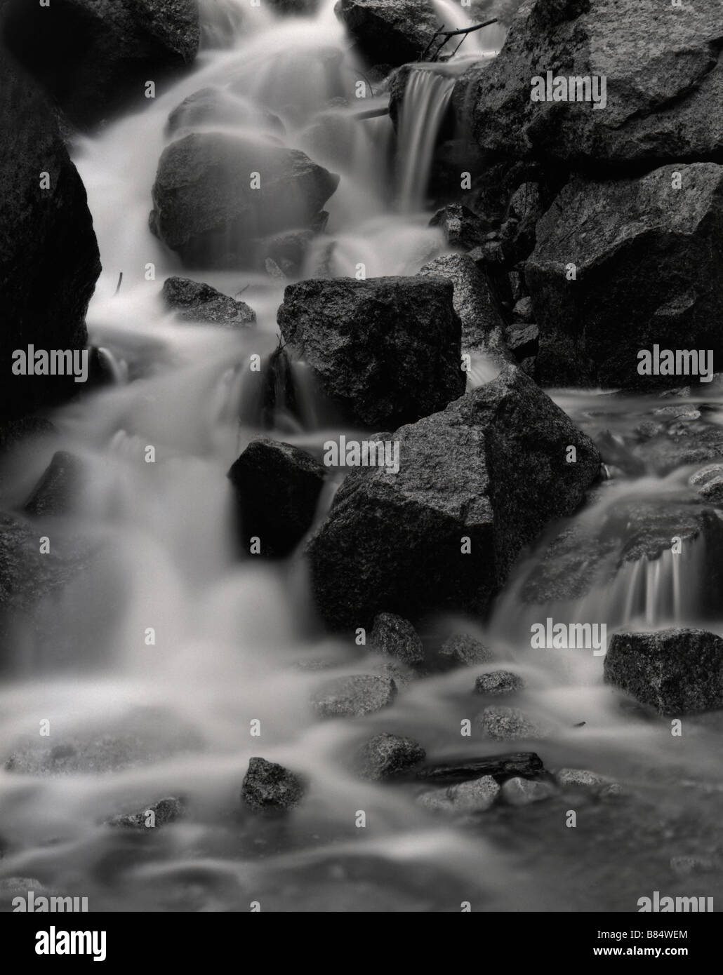 Small cascade, Yosemite Valley, Yosemite National Park, California ...
