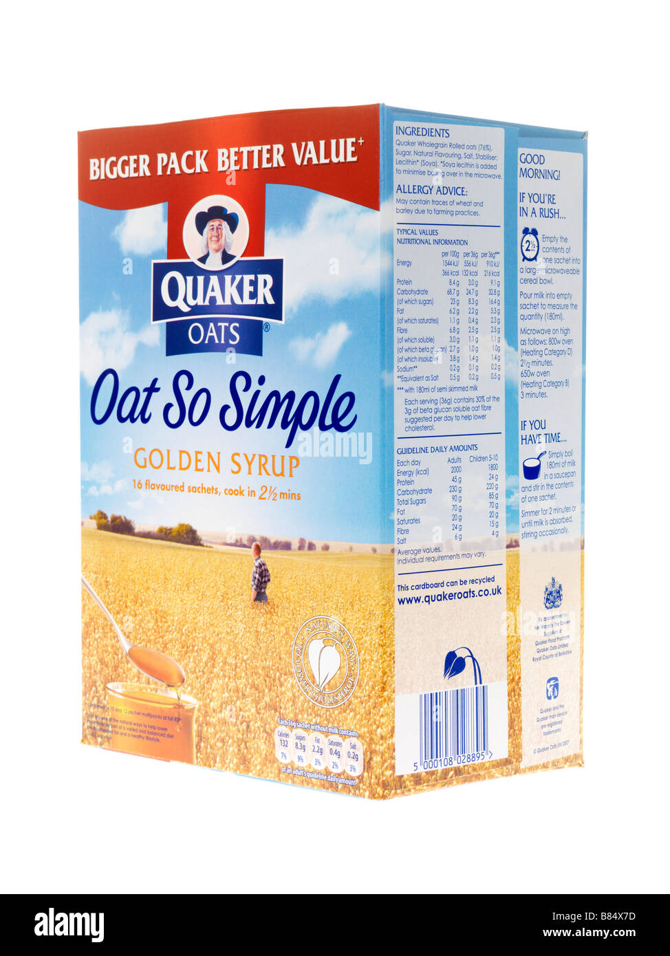 Branded Packaging Of Healthy Quaker Oats Oat So Simple Breakfast Cereal ...