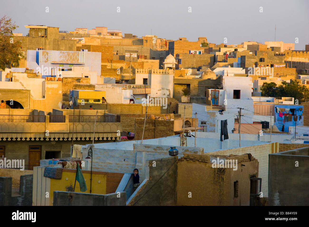 Panoramic view of buildings Bikaner Rajasthan India Stock Photo - Alamy