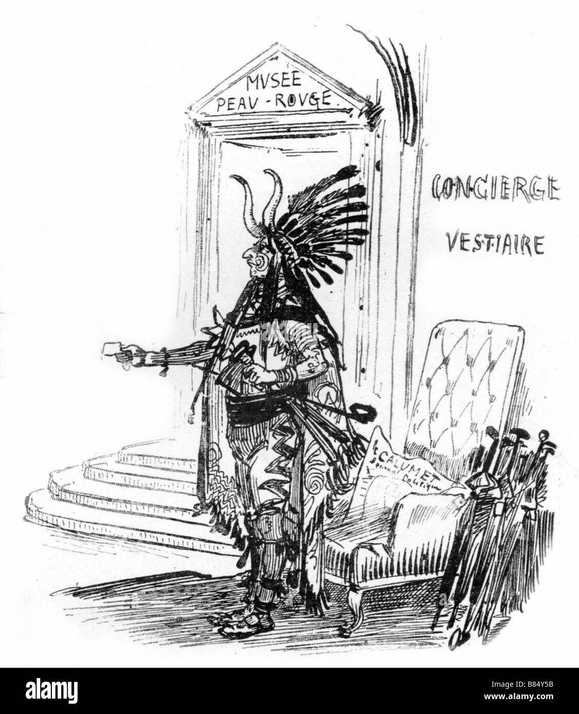 Exotic People, illustration by Robida Stock Photo - Alamy