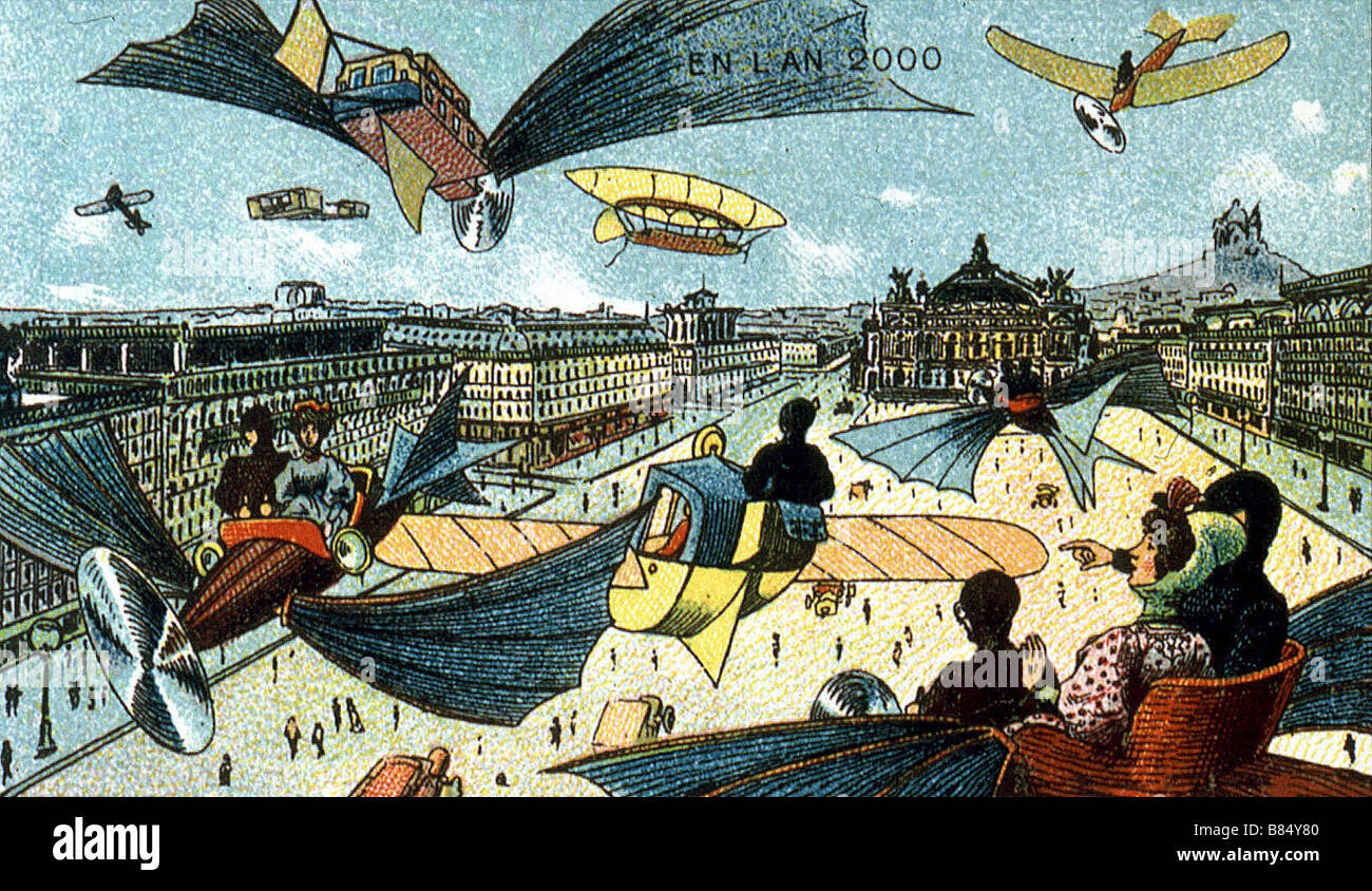 Flying machines for the year 2000 Stock Photo - Alamy