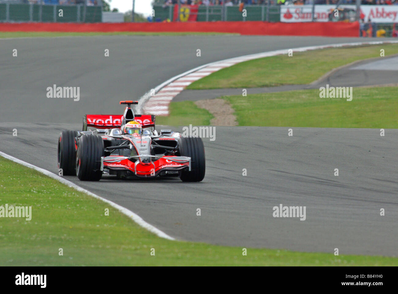 Lewis Hamilton at the British Grand Prix 2008 Stock Photo - Alamy