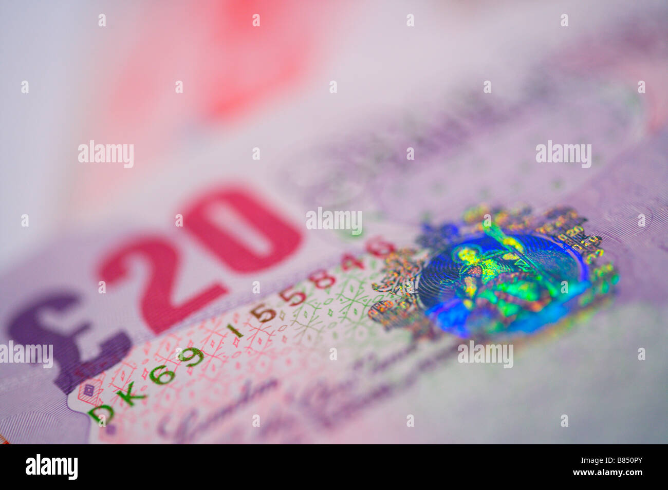 20 pound bank note studio hi-res stock photography and images - Alamy