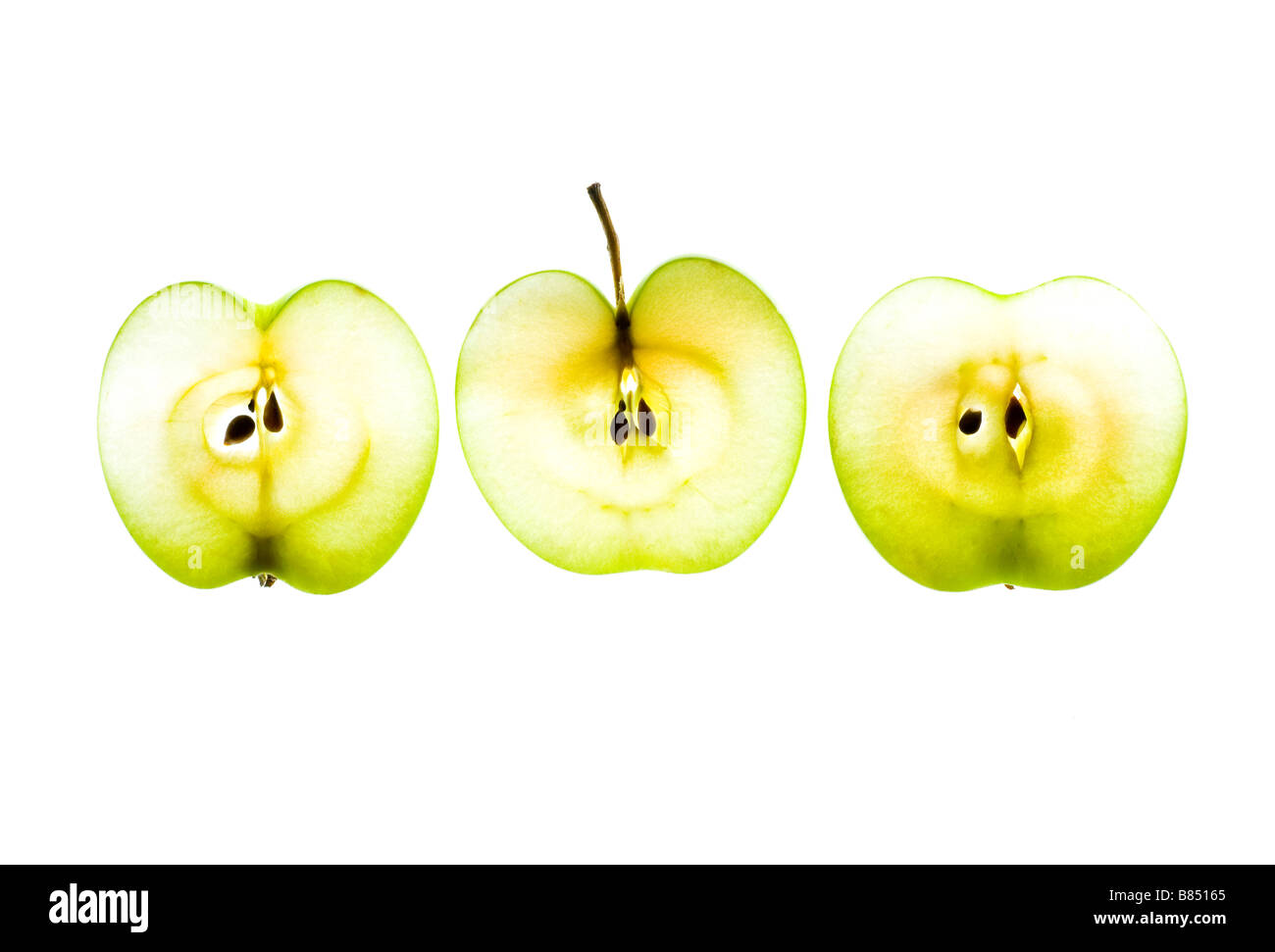 a sliced apple Stock Photo - Alamy