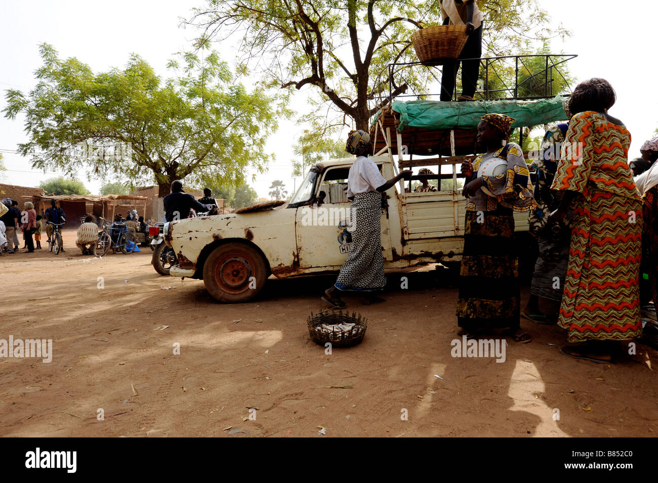 fish from the River Bani being delivered in the town of San in Mali ...