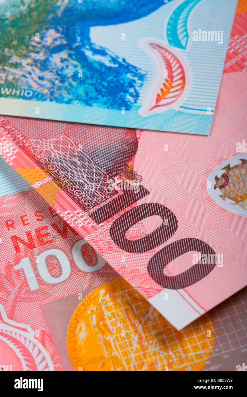 New Zealand paper currency Stock Photo - Alamy