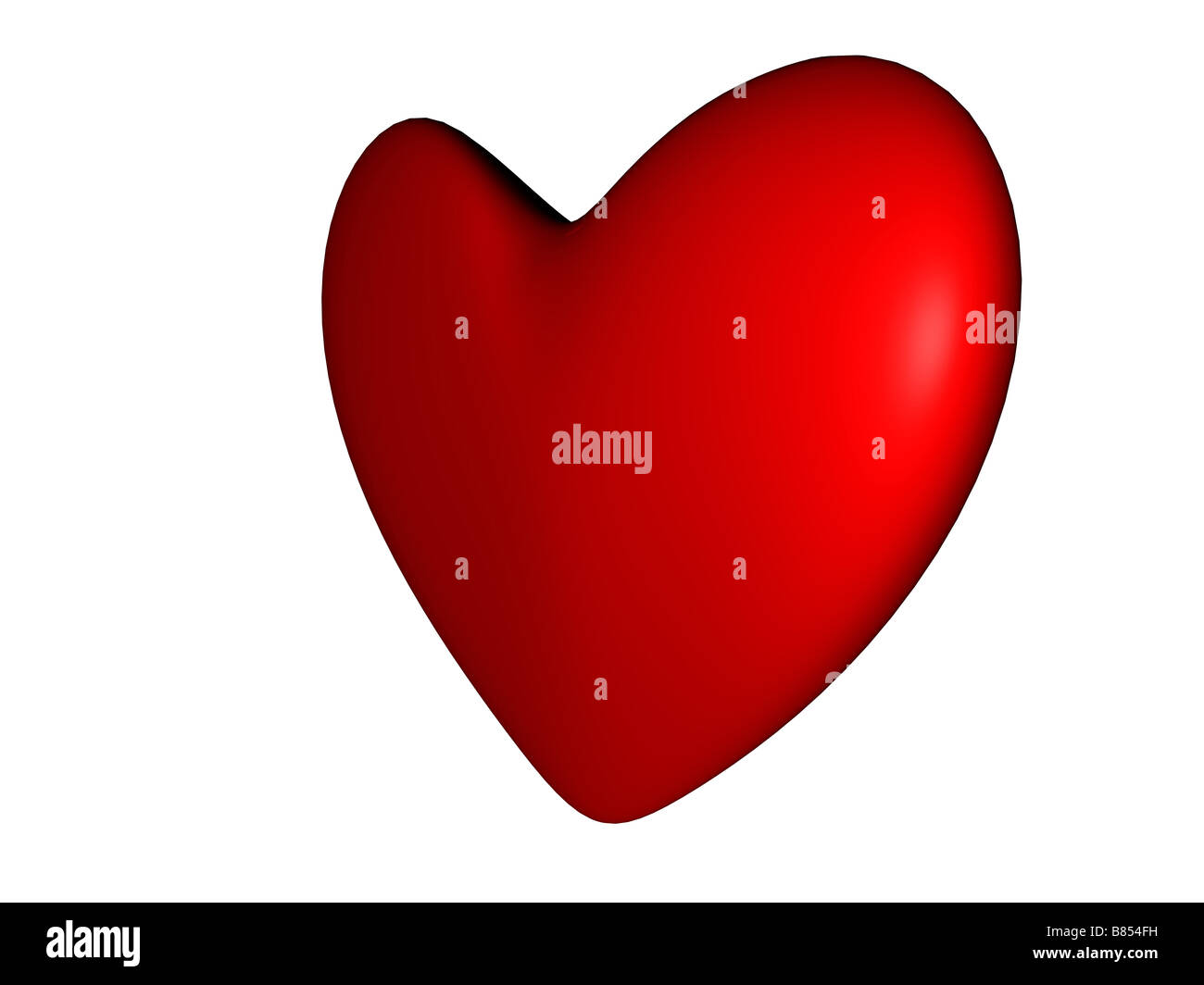 3D render of a red heart Stock Photo - Alamy