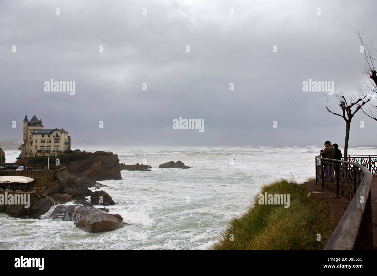 24 january 2009 KLaus storm in Biarritz Villa Belza Pays Basque France ...