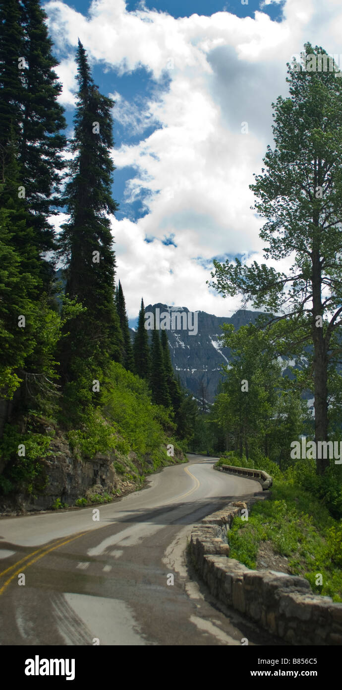 Winding road leading to the top of the mountain Stock Photo - Alamy