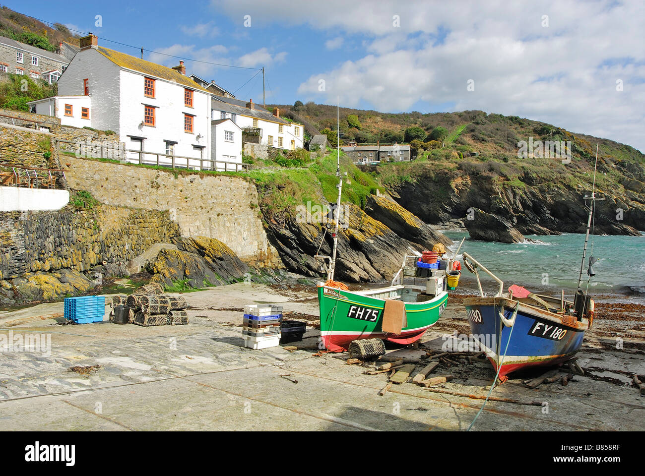 Portloe, Cornwall, UK Stock Photo - Alamy