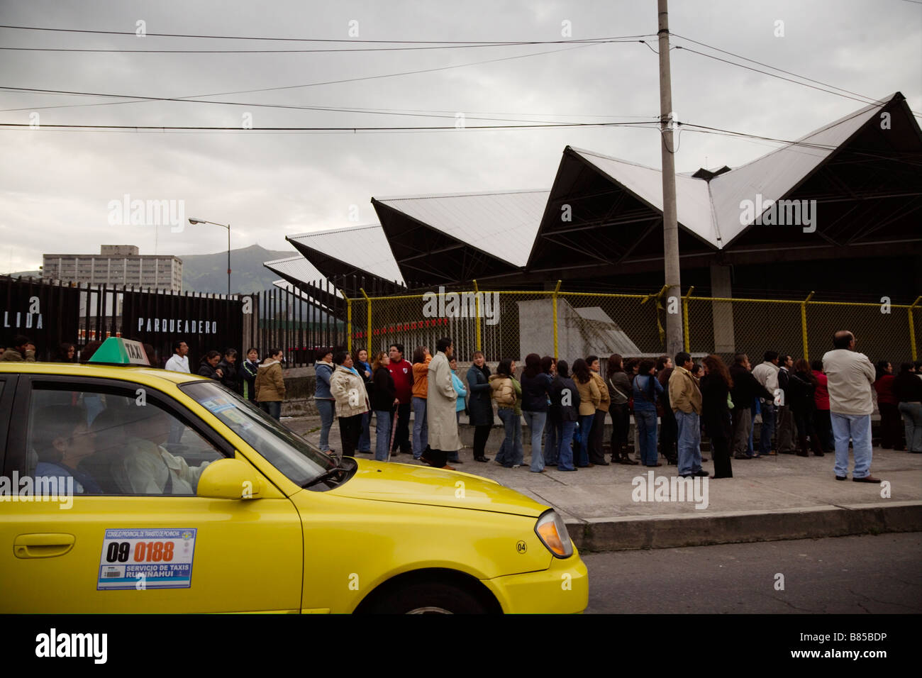 Queue for a concert in Quito, Ecuador Stock Photo - Alamy