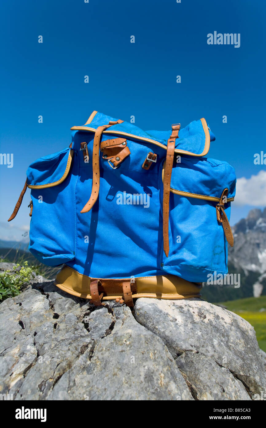 Light blue backpack hi-res stock photography and images - Alamy