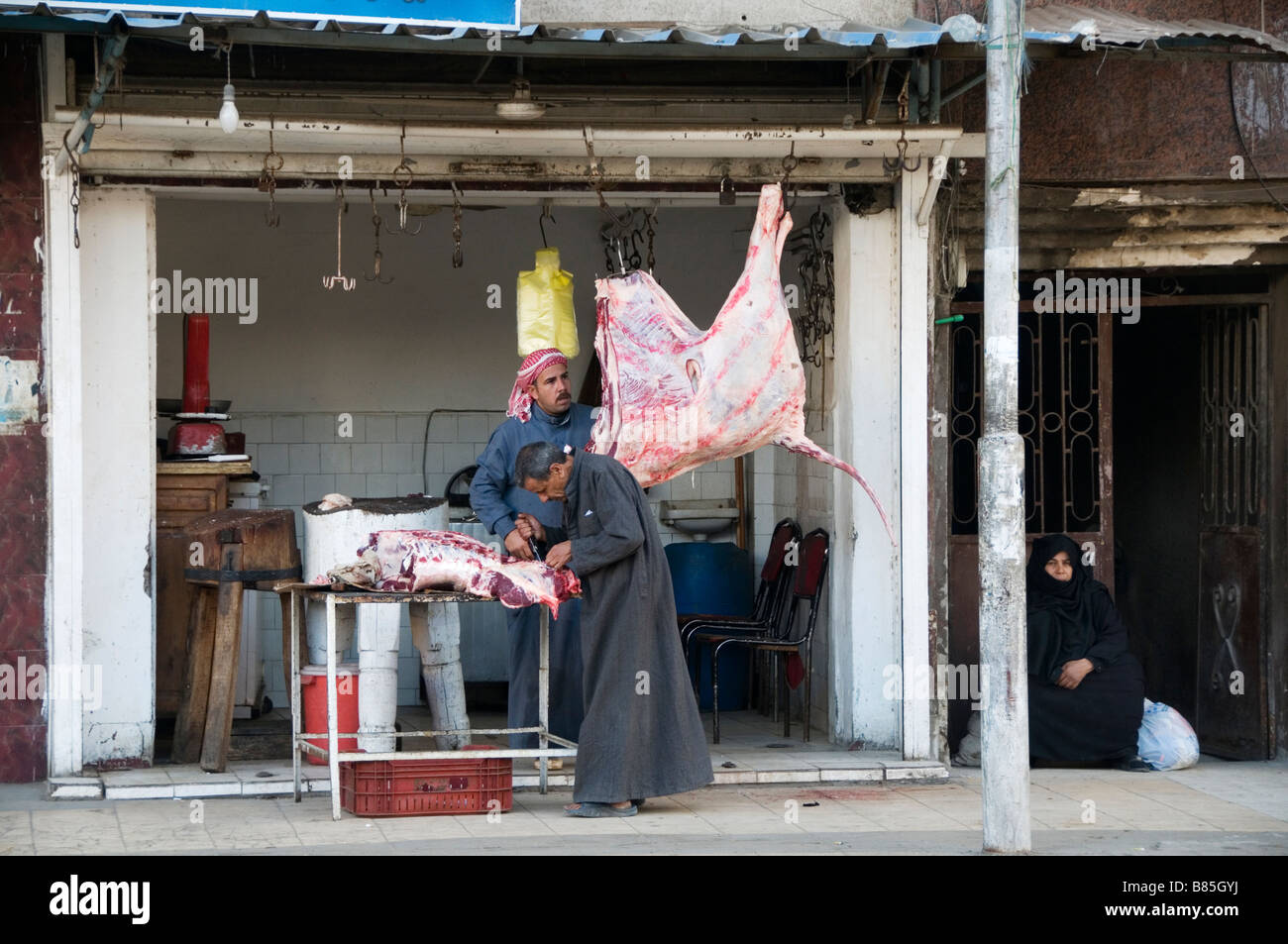 Halal meat butchers hi-res stock photography and images - Alamy