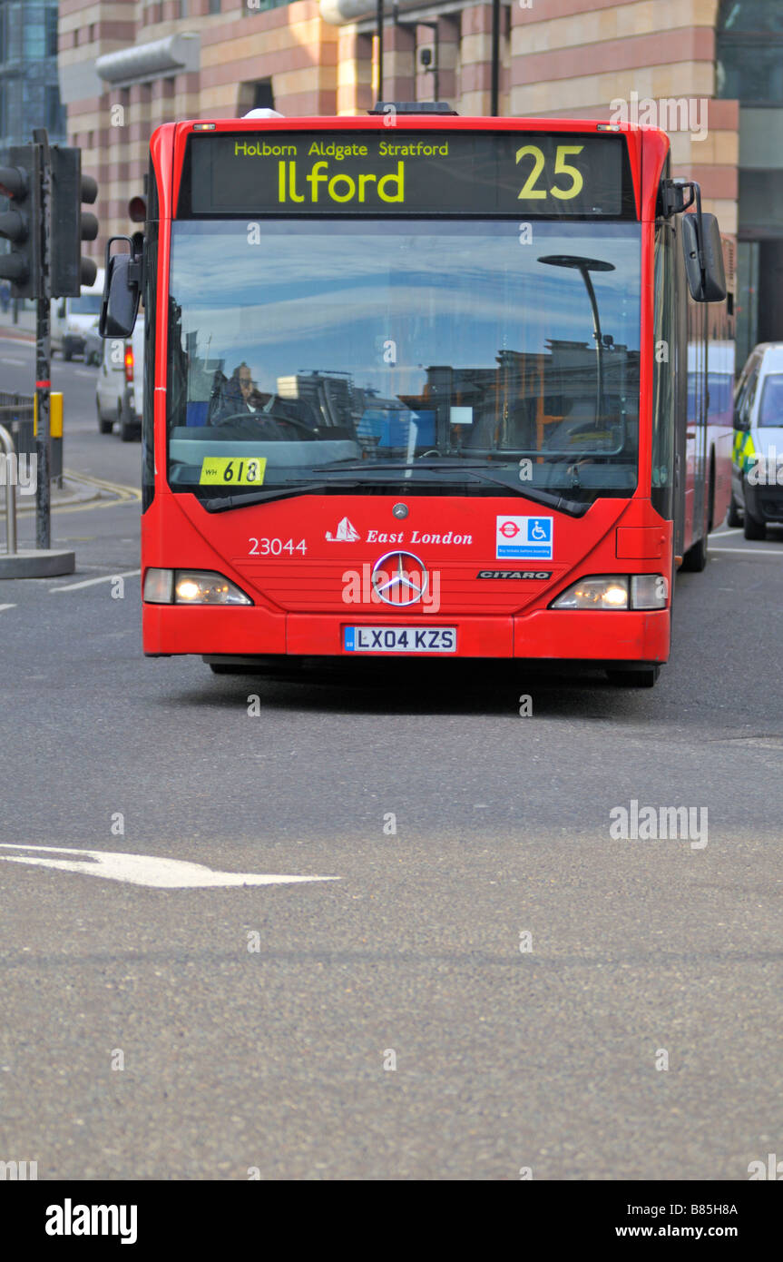 Red Bendy Bus London United Kingdom Stock Photo - Alamy