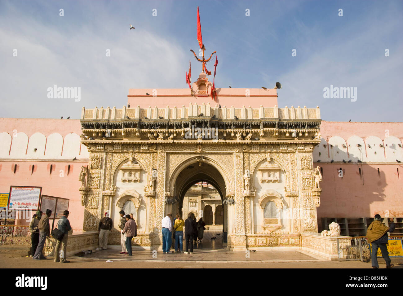 Exterior of Karni Mata Temple Deshnok Rajasthan India Stock Photo - Alamy