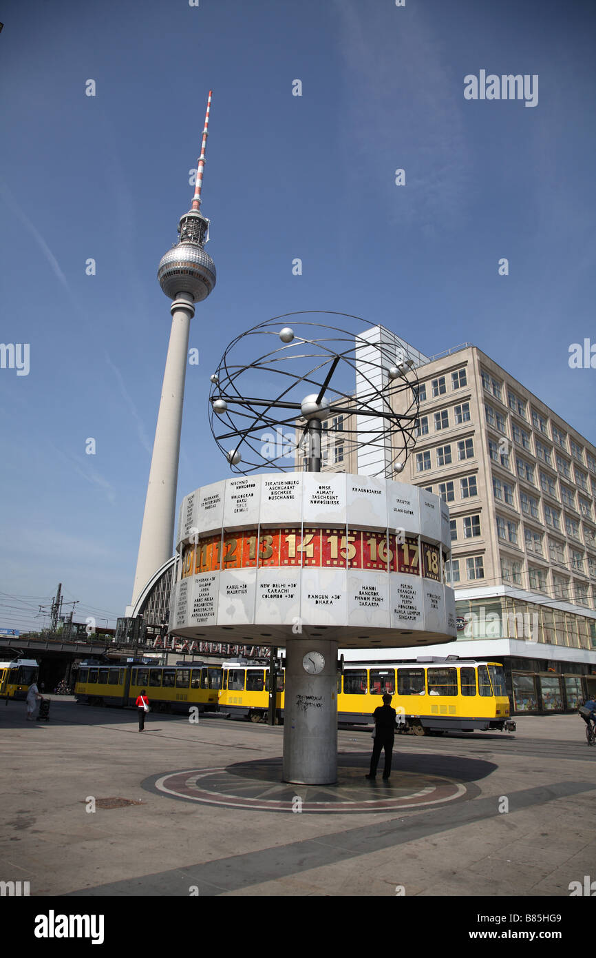 Berlin Fernsehturm Televisiontower Weltzeituhr World Time Clock ...