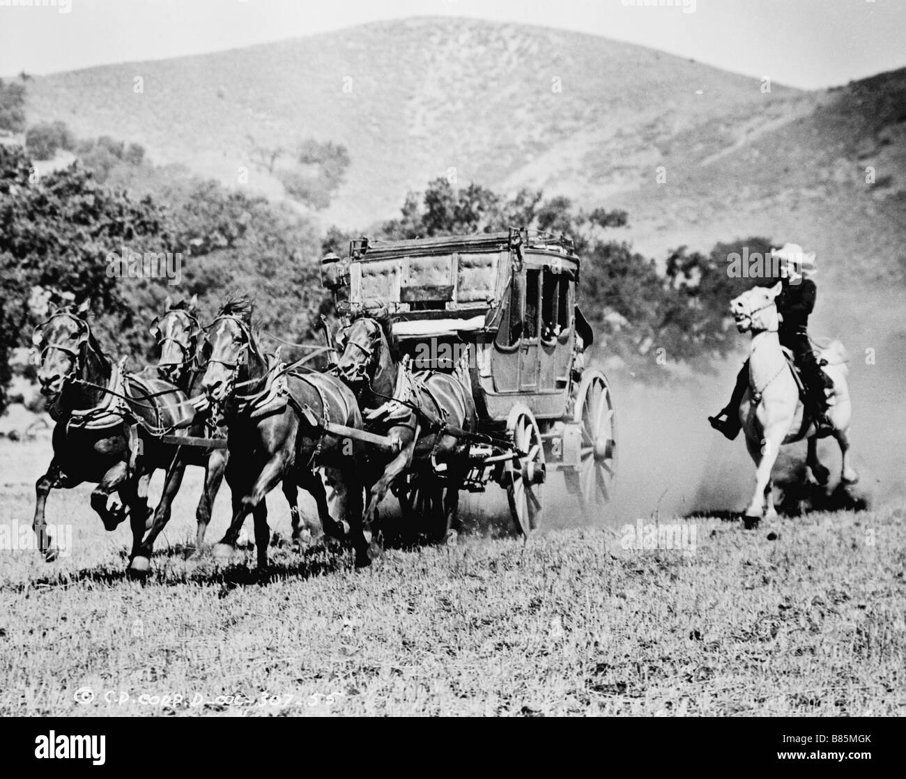 Stagecoach Black and White Stock Photos & Images - Alamy