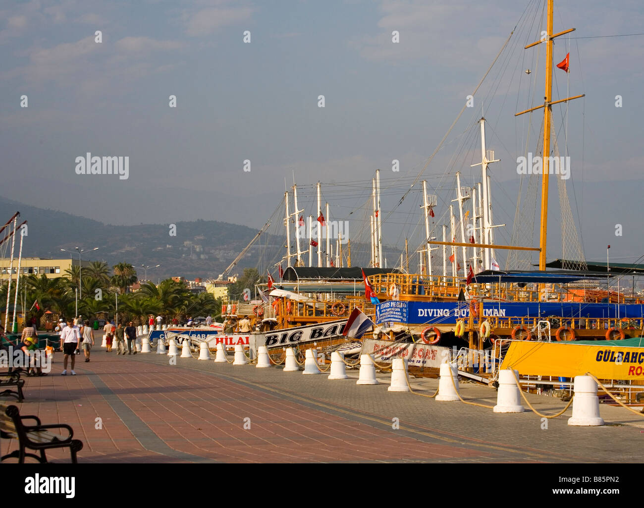 Alanya Harbor Turkey Stock Photo - Alamy