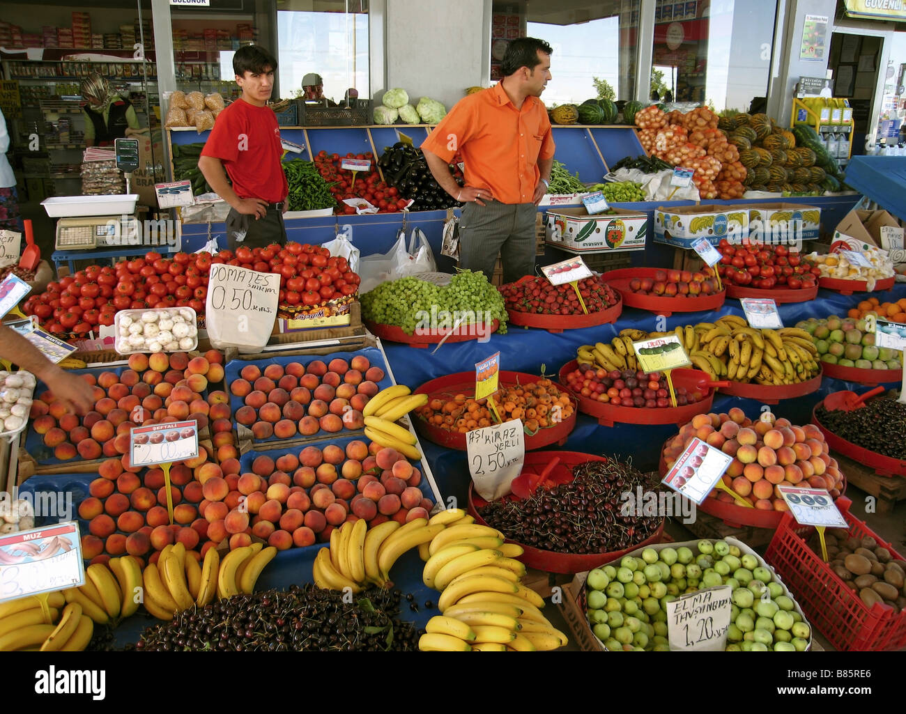 Street bazaar Alanya Turkey Stock Photo - Alamy