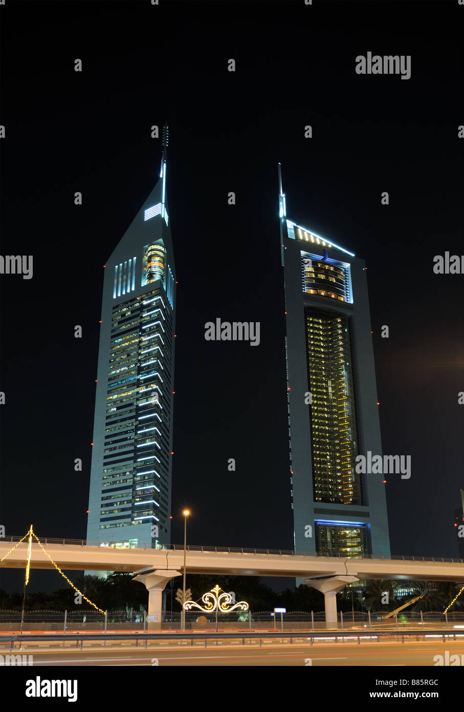 The Emirates Towers in Dubai, United Arab Emirates Stock Photo - Alamy