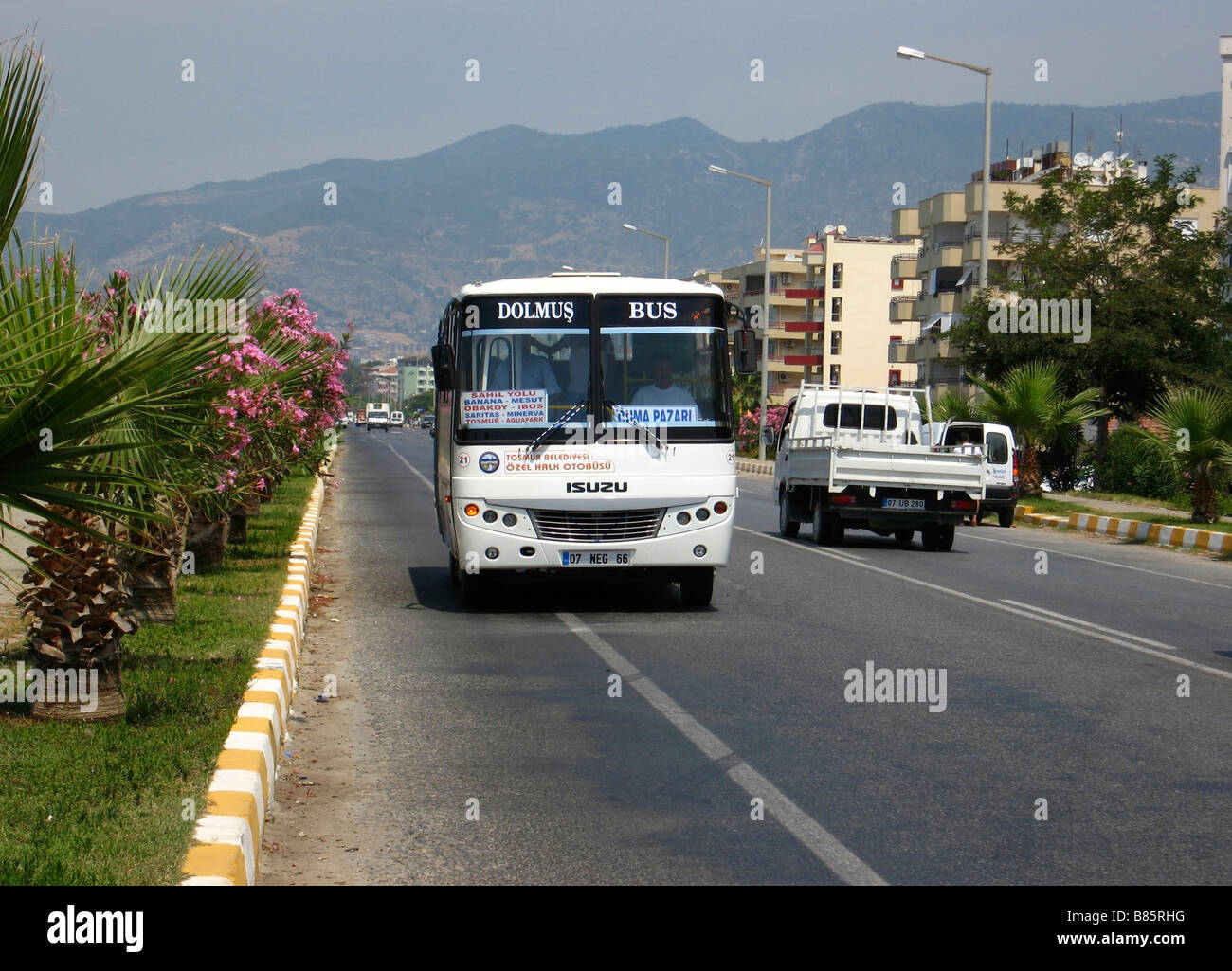 Bus Dolmus main mode of public transport in Turkey Stock Photo - Alamy