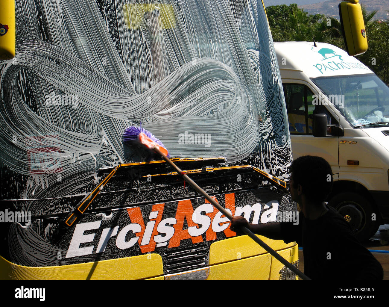 Bus wash clean hi-res stock photography and images - Alamy