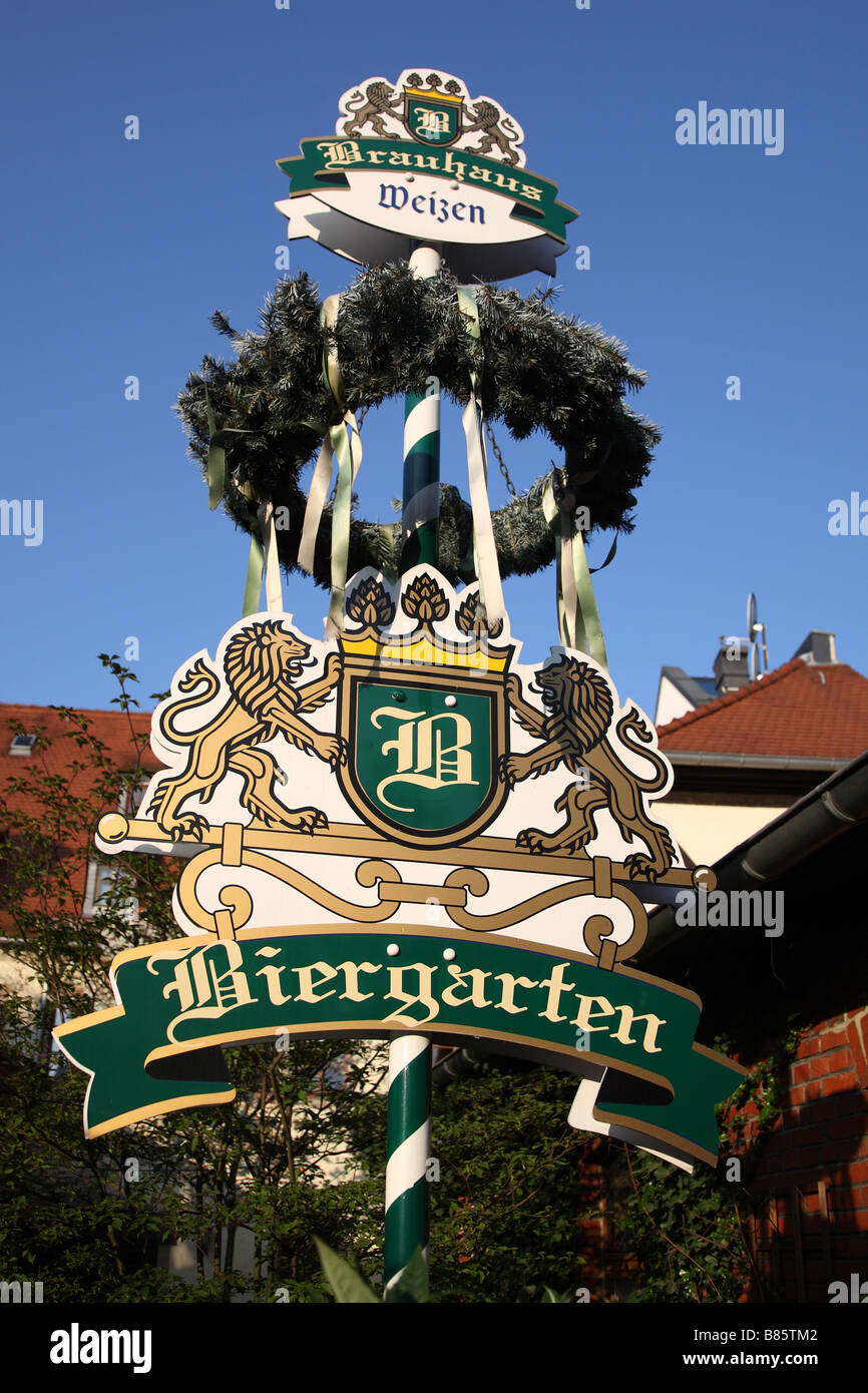 Zwickau Biergarten Beergarden Stock Photo - Alamy