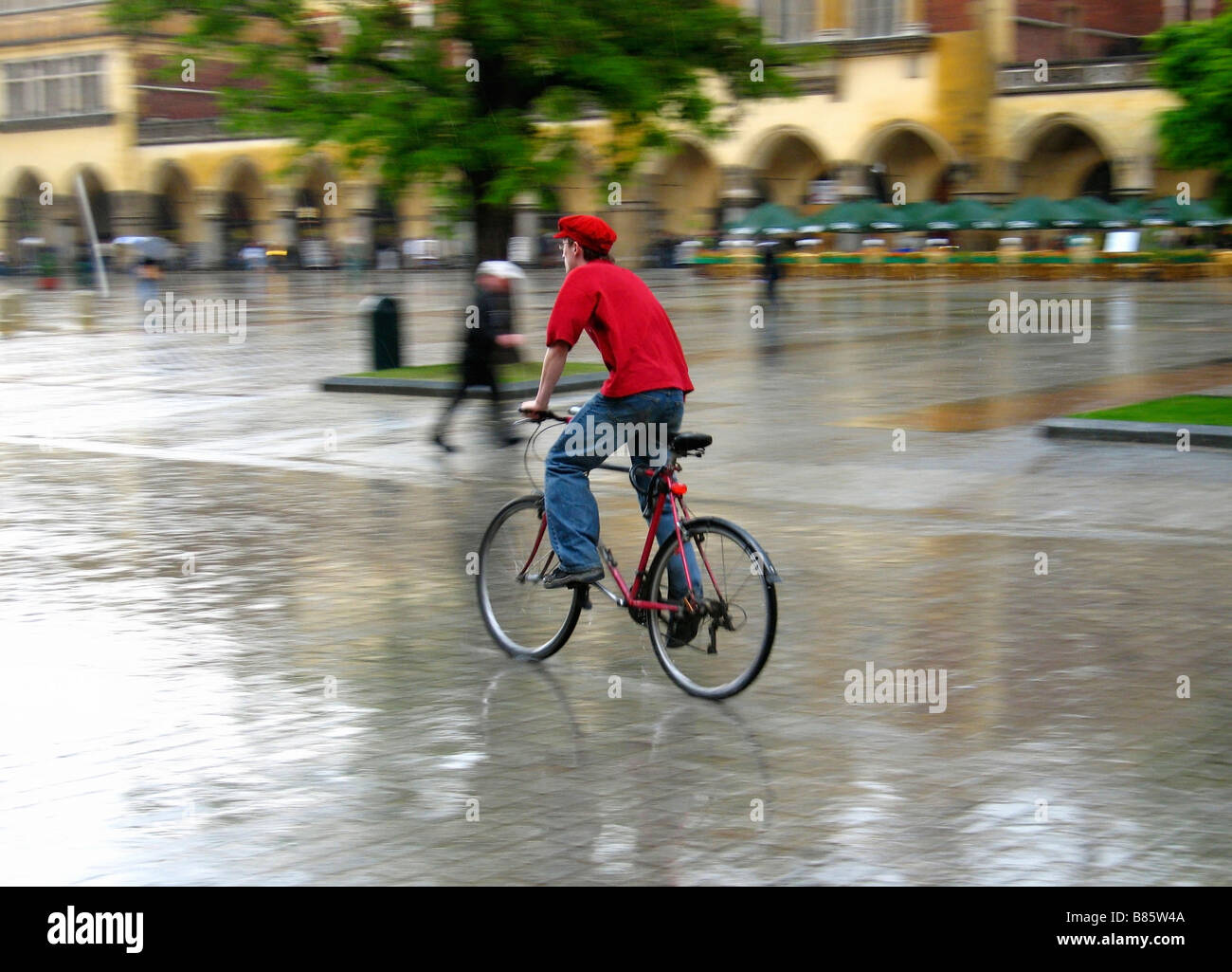 Krakow poland bad weather rain hi-res stock photography and images - Alamy