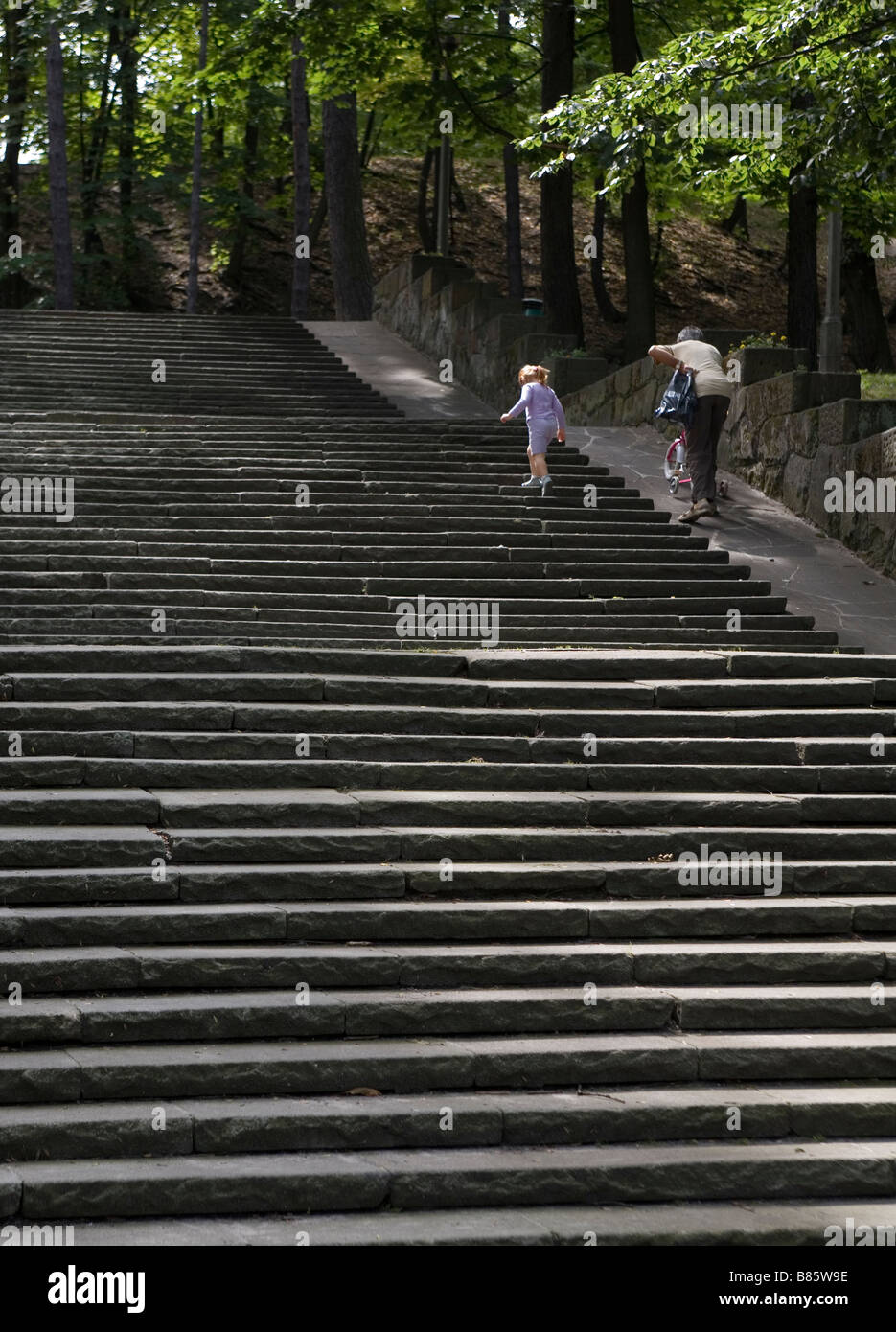 Help climbing success stairs hi-res stock photography and images - Alamy