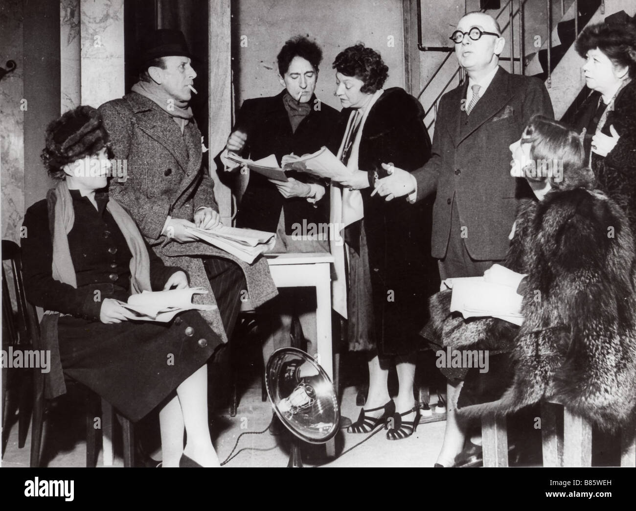 Cocteau during a rehearsal of the play 'Les monstres sacrés' ('The ...