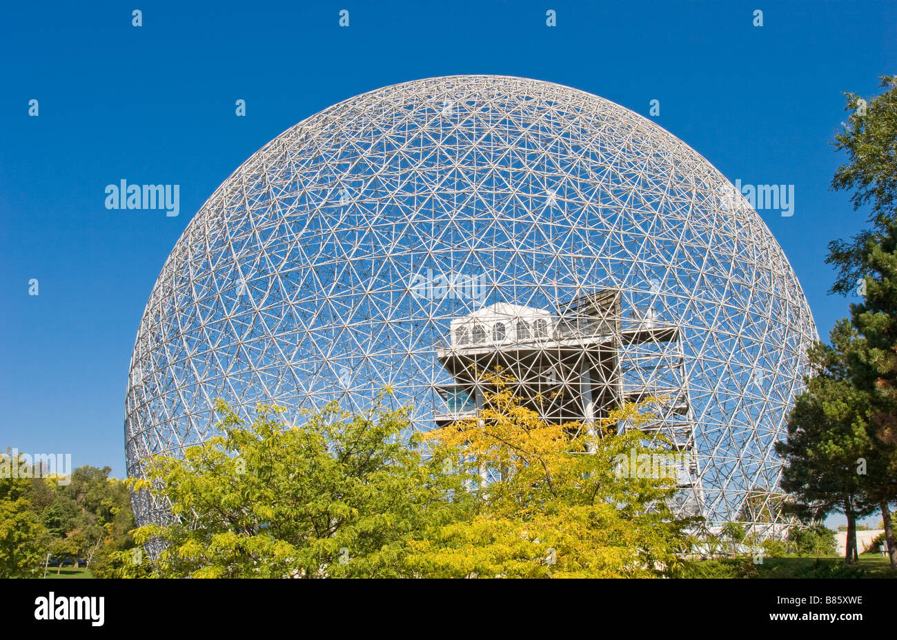 The impressive glass and steel Geodesic Biosphere at Expo 67, Montreal ...