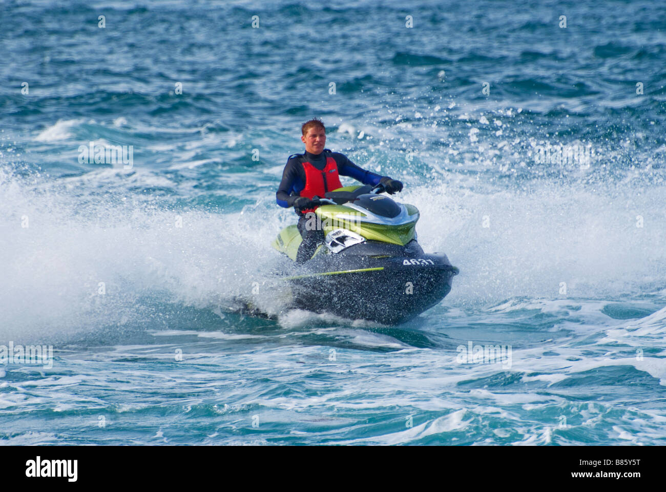 Jet ski spray hi-res stock photography and images - Alamy