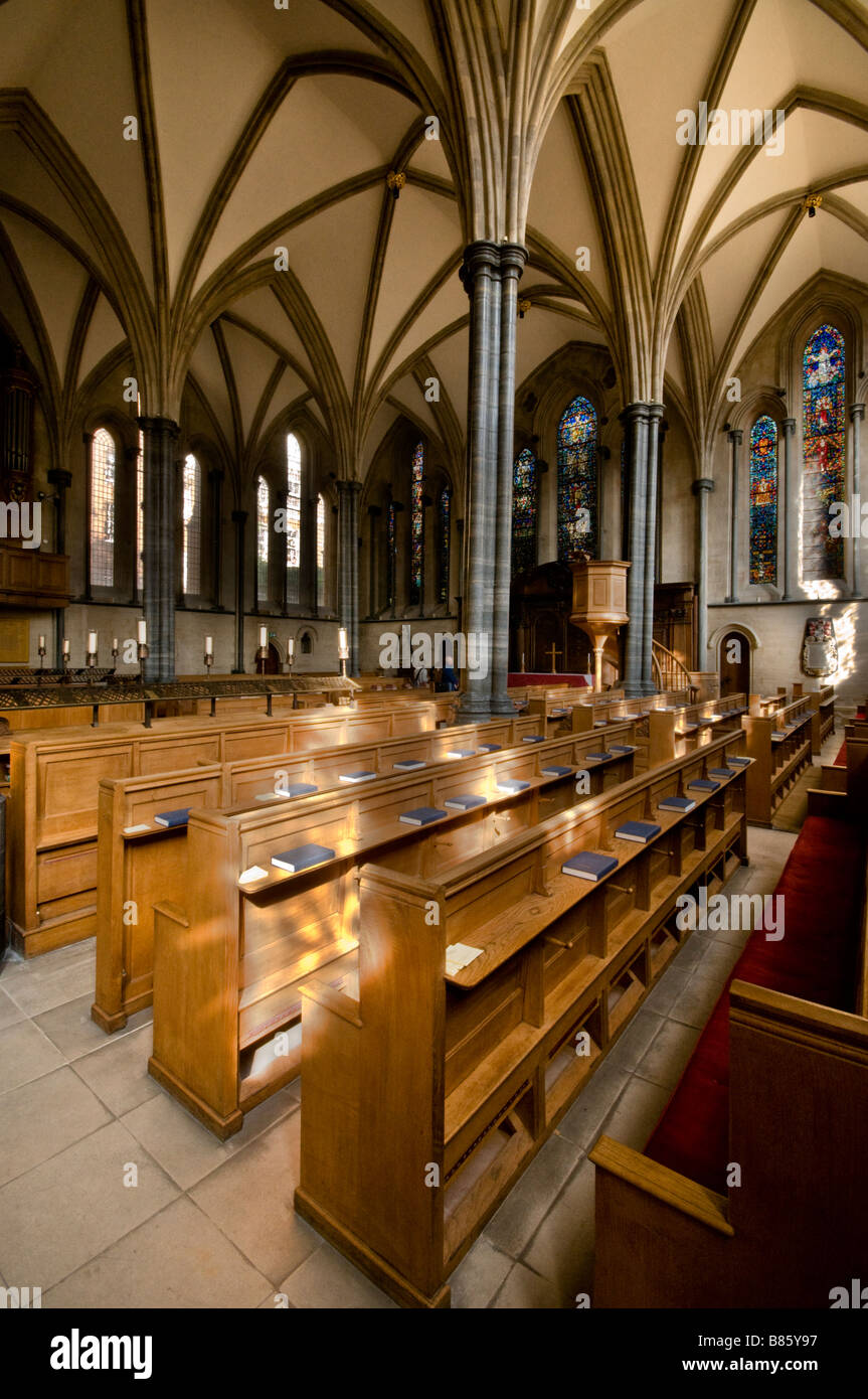 Interior of Temple Church, Inner Temple, London, UK Stock Photo - Alamy