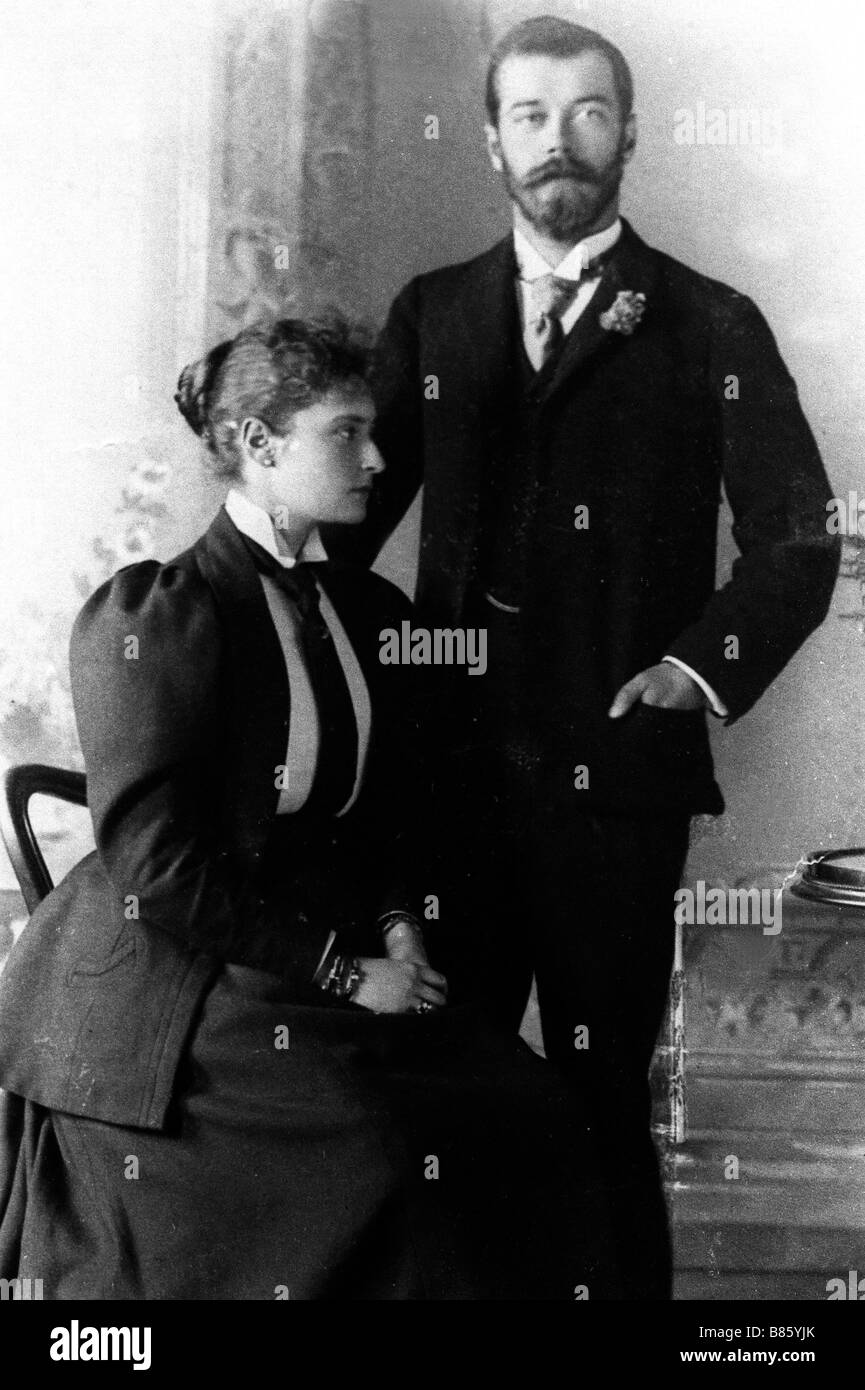 Nicholas II Alexandrovich and Alexandra Feodorovna Stock Photo - Alamy