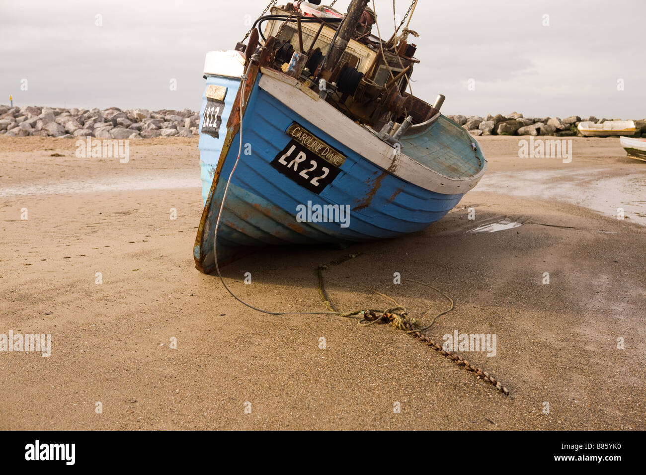 Morecambe Bay Fishing Boat Stock Photo - Alamy