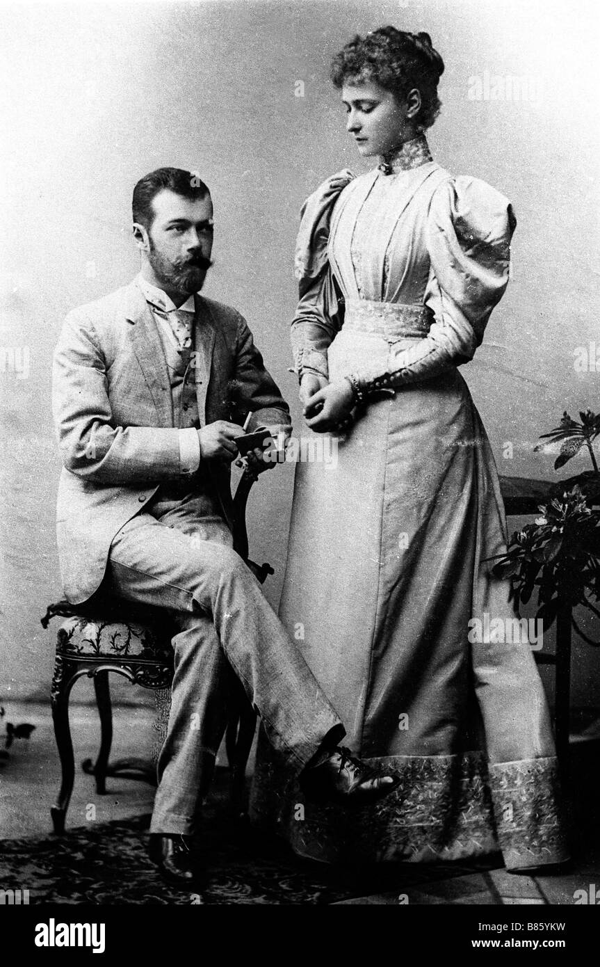 Nicholas II Alexandrovich and Alexandra Feodorovna Stock Photo - Alamy