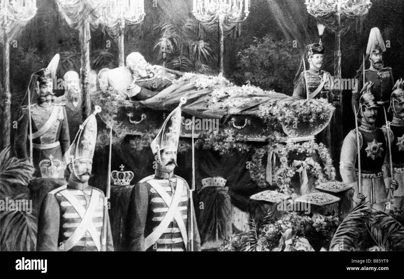 Death of Wilhelm I : Kaiser of Germany and King of Prussia Stock Photo ...