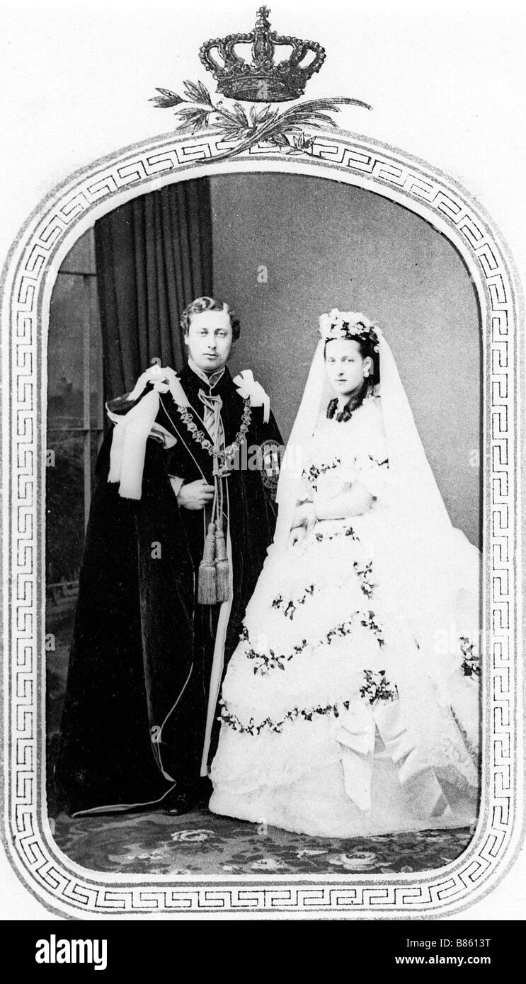 Prince of Wales future Edward VII & his wife Princess Alexandra of ...