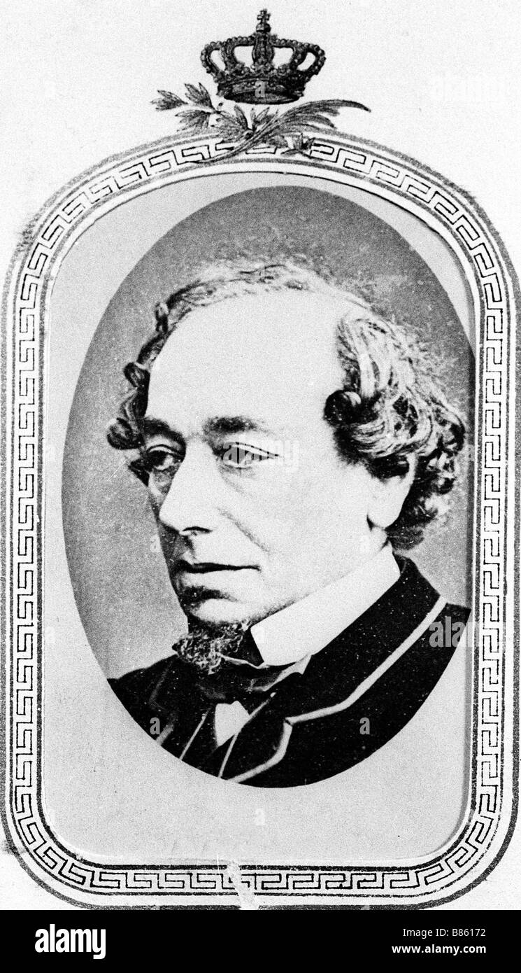 Disraeli Benjamin, 1st Earl of Beaconsfield Stock Photo - Alamy