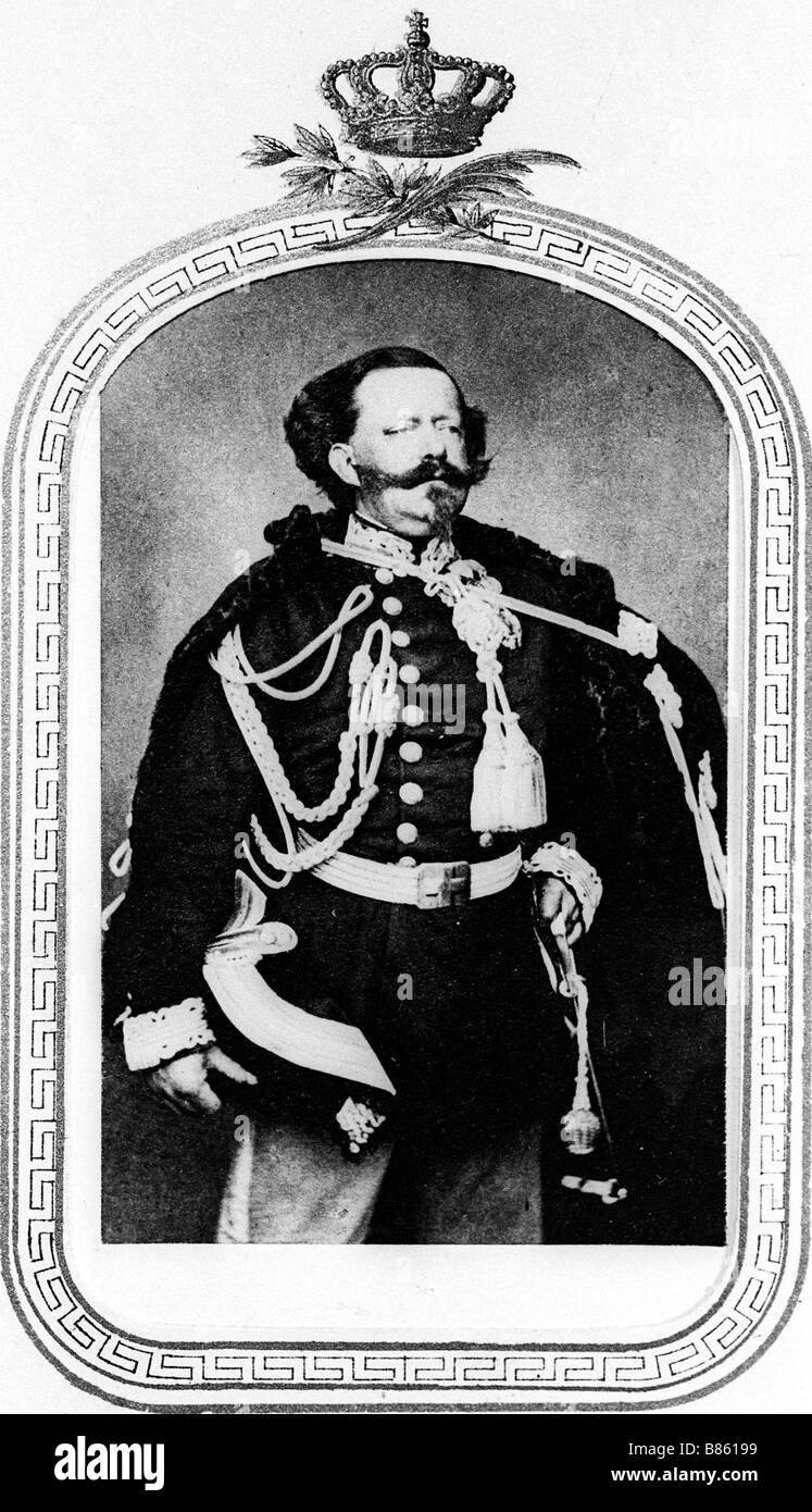 Victor emmanuel ii 1820 1878 Black and White Stock Photos & Images - Alamy
