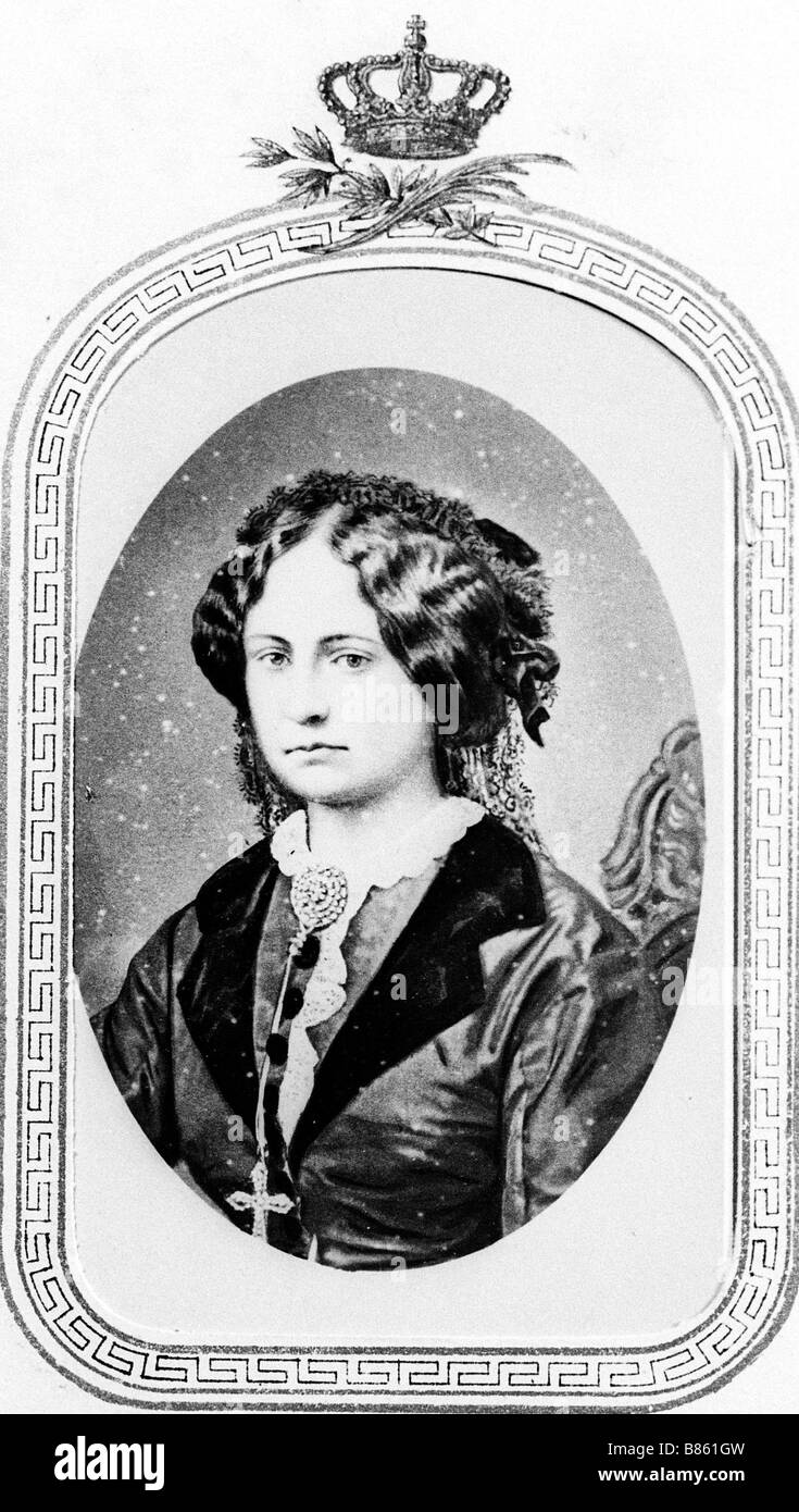 Teresa of Bourbon Princess of Two Sicilies Empress of Brazil Stock ...