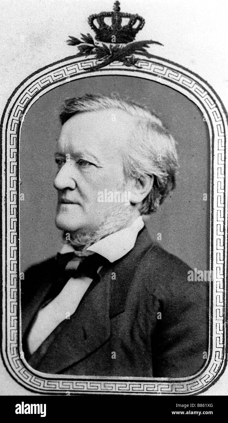 Richard wagner 1813 1883 german composer Black and White Stock Photos ...