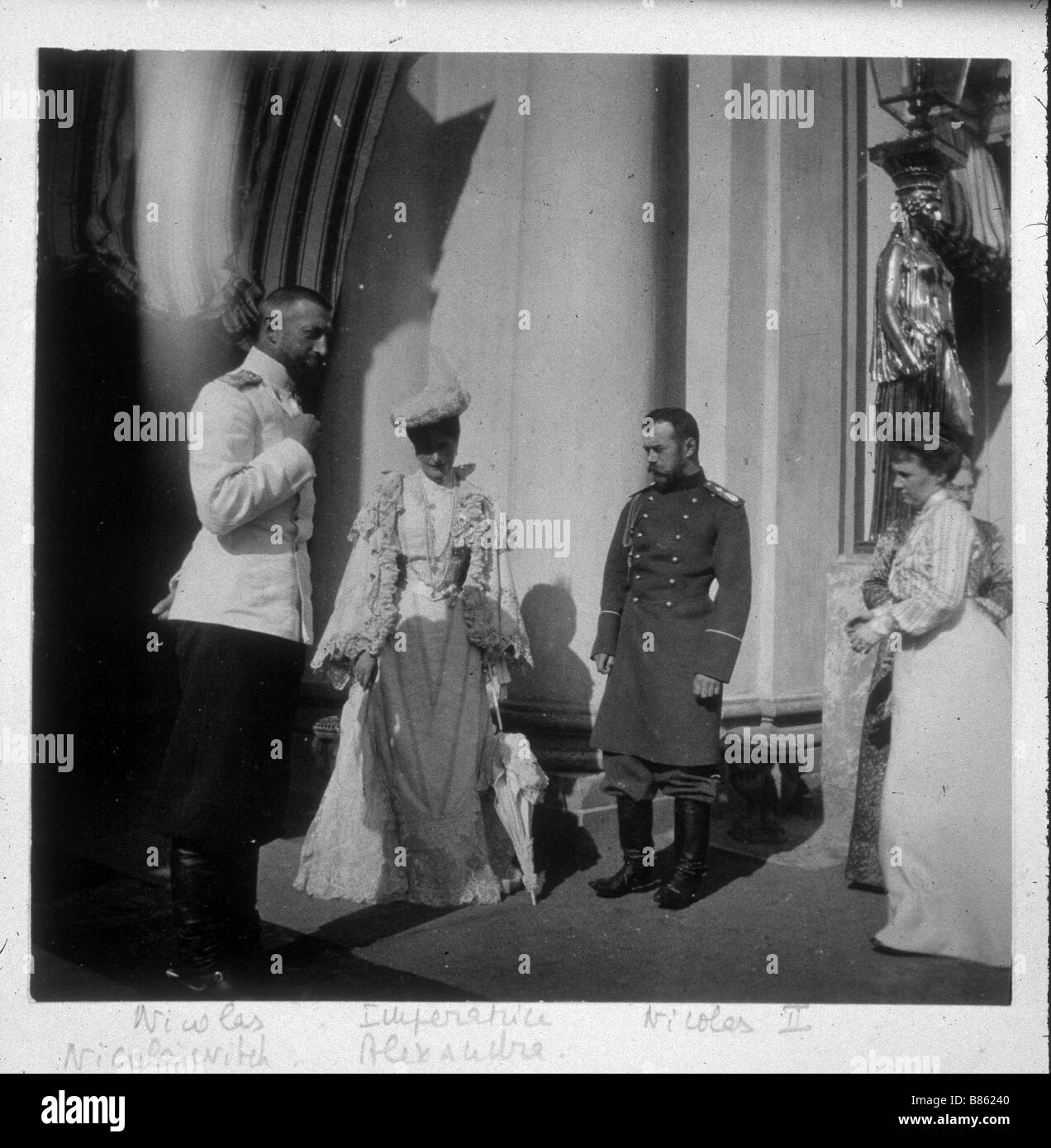 Nicholas Nikolaievich Empress Alexandra and Nicholas II Stock Photo - Alamy