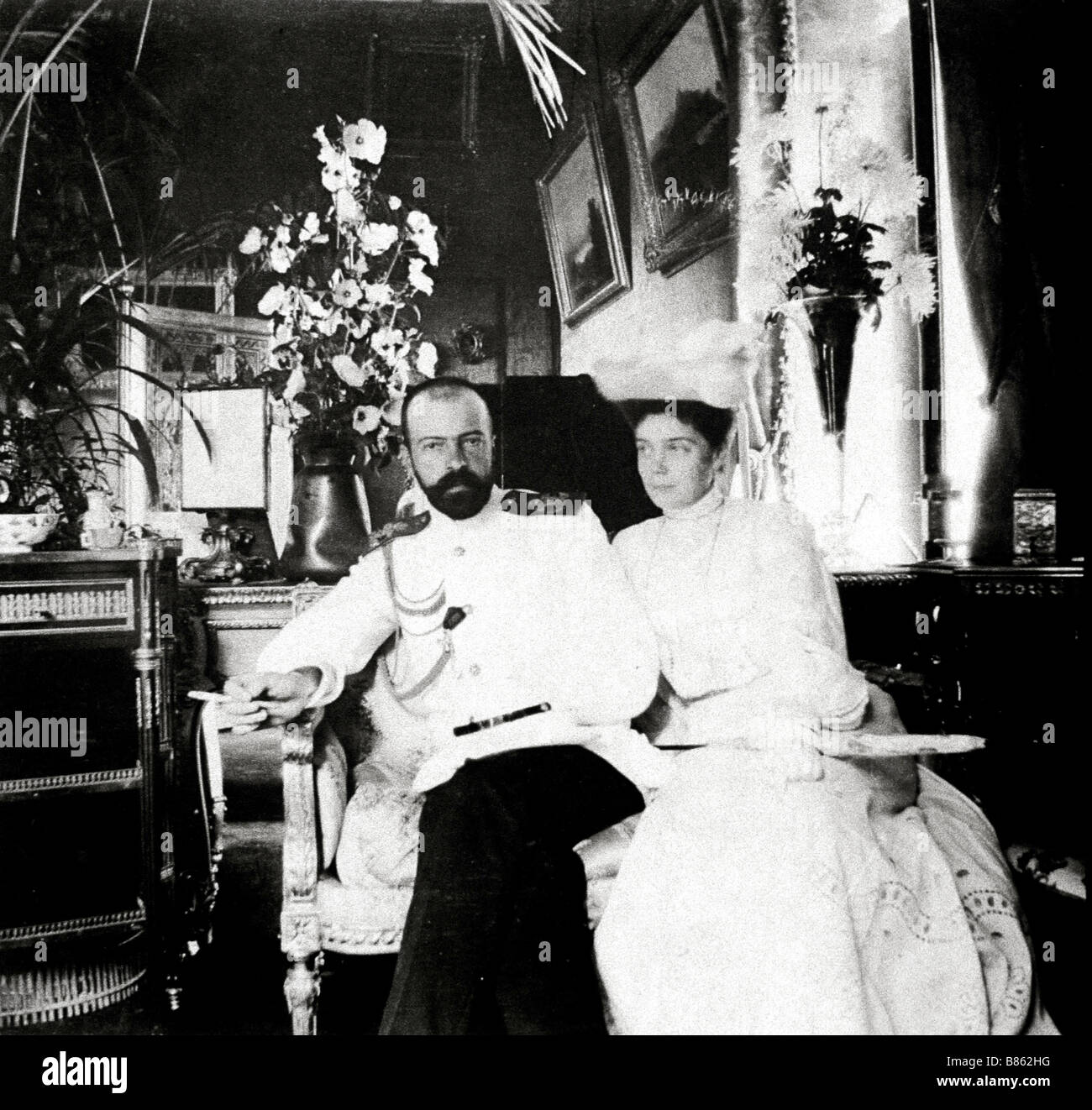 Grand Duke Alexander Mikhailovich & Grand Duchess Xenia Alexandrovna ...