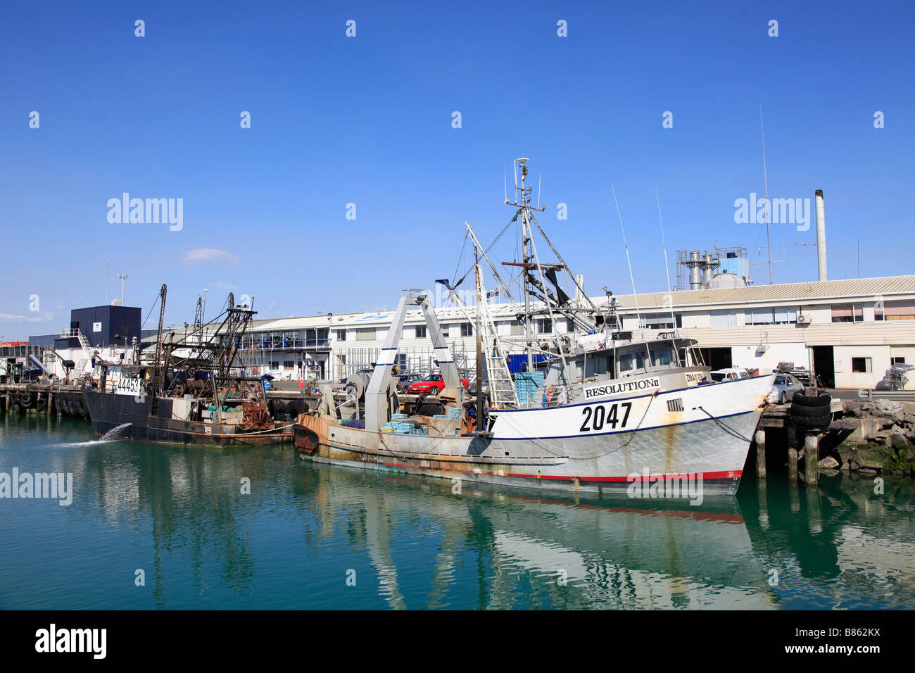 Fishing trawler,Prime Port,Timaru,Canterbury,South Island,New Zealand ...