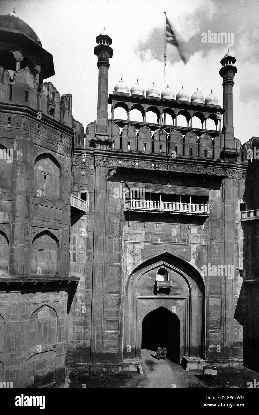 Red fort delhi india Black and White Stock Photos & Images - Alamy