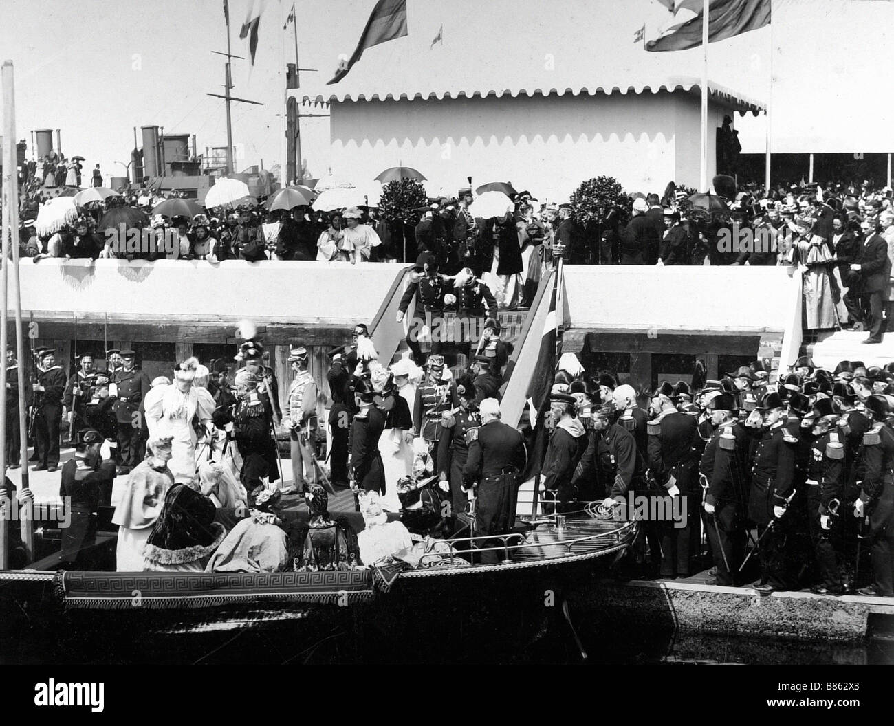 Copenhagen embarkation or disembarkation of various members of Danish ...