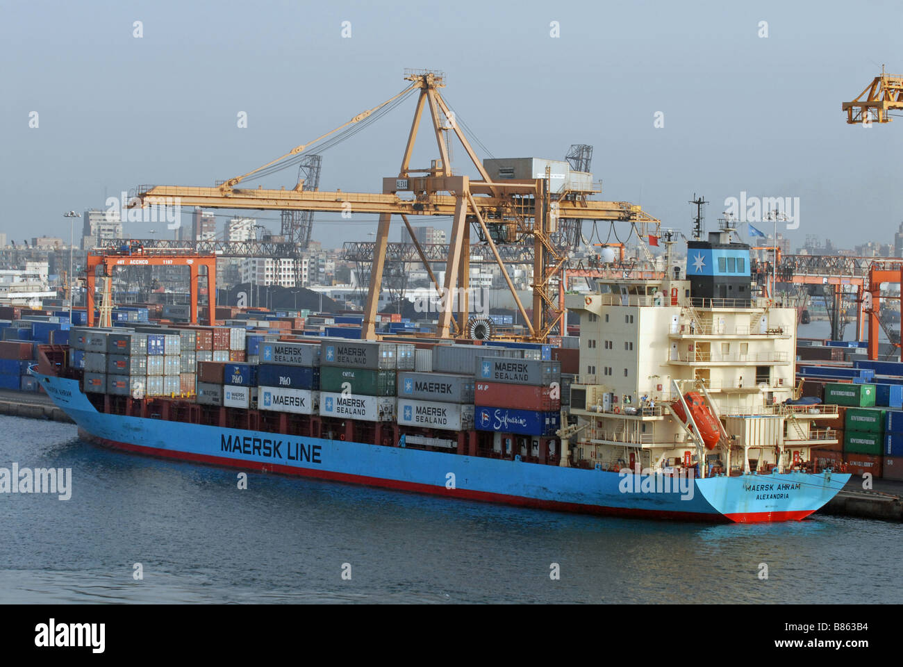 Cargo ship. Alexandria, Egypt Stock Photo - Alamy