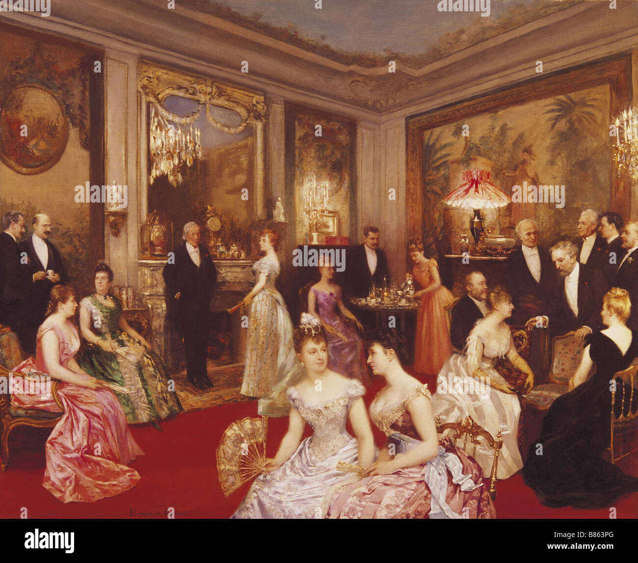 Callias, An Elegant Soiree Stock Photo - Alamy